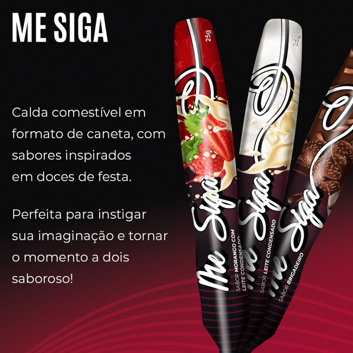 Me Siga Leite Condensado 20g Caneta Gel Comestível Pepper Blend ...