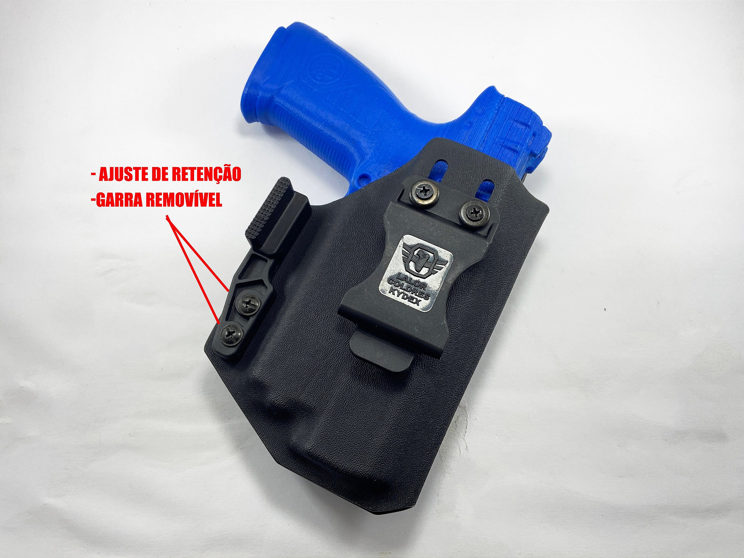 Coldre kydex velado Beretta APX (Lanterna) - Destro - Lalor Coldres kydex