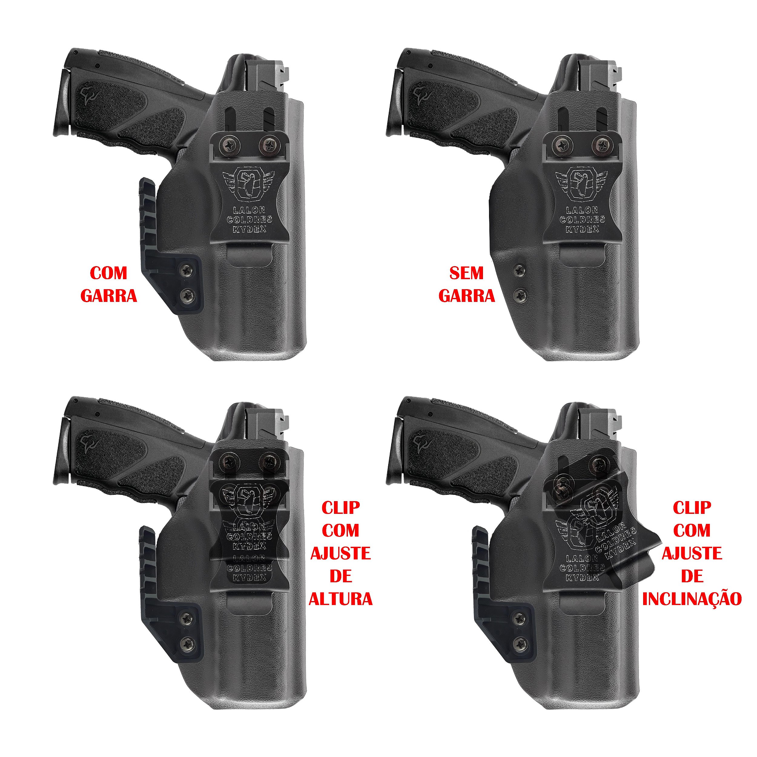 Coldre kydex velado Beretta APX (Lanterna) - Destro - Lalor Coldres kydex