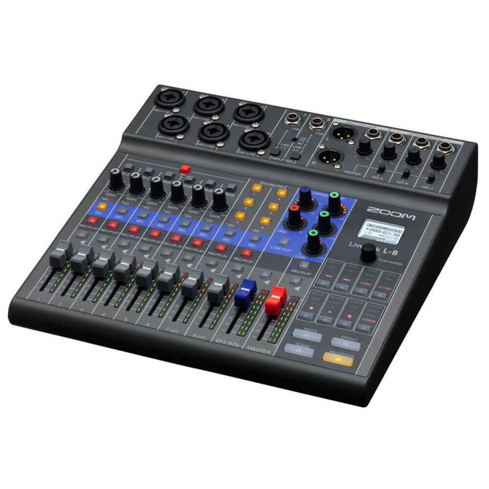Mesa Digital Zoom L8 Mixer LiveTrak USB 8 Canais | Pandora Music Shop ...