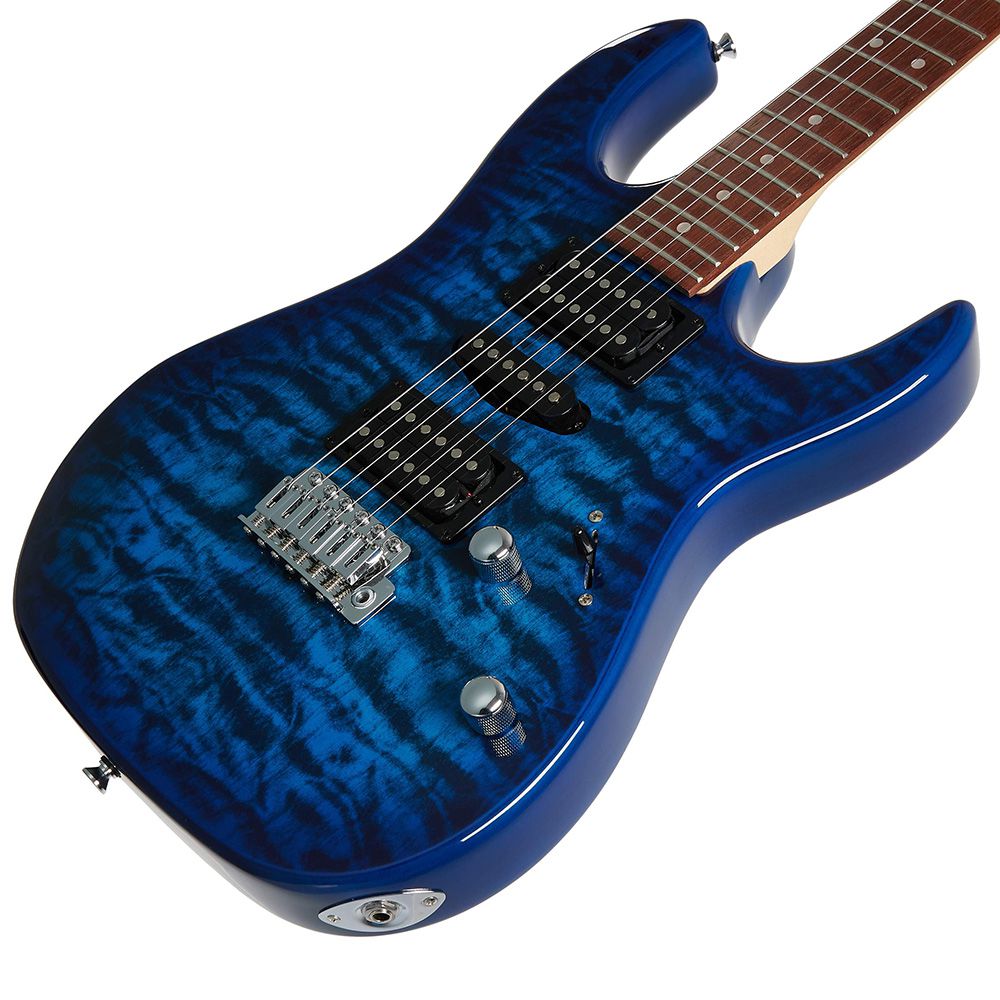 Guitarra Ibanez GRX70QA-TBB Super Strat Blue Burst - Bersoti Shop ...