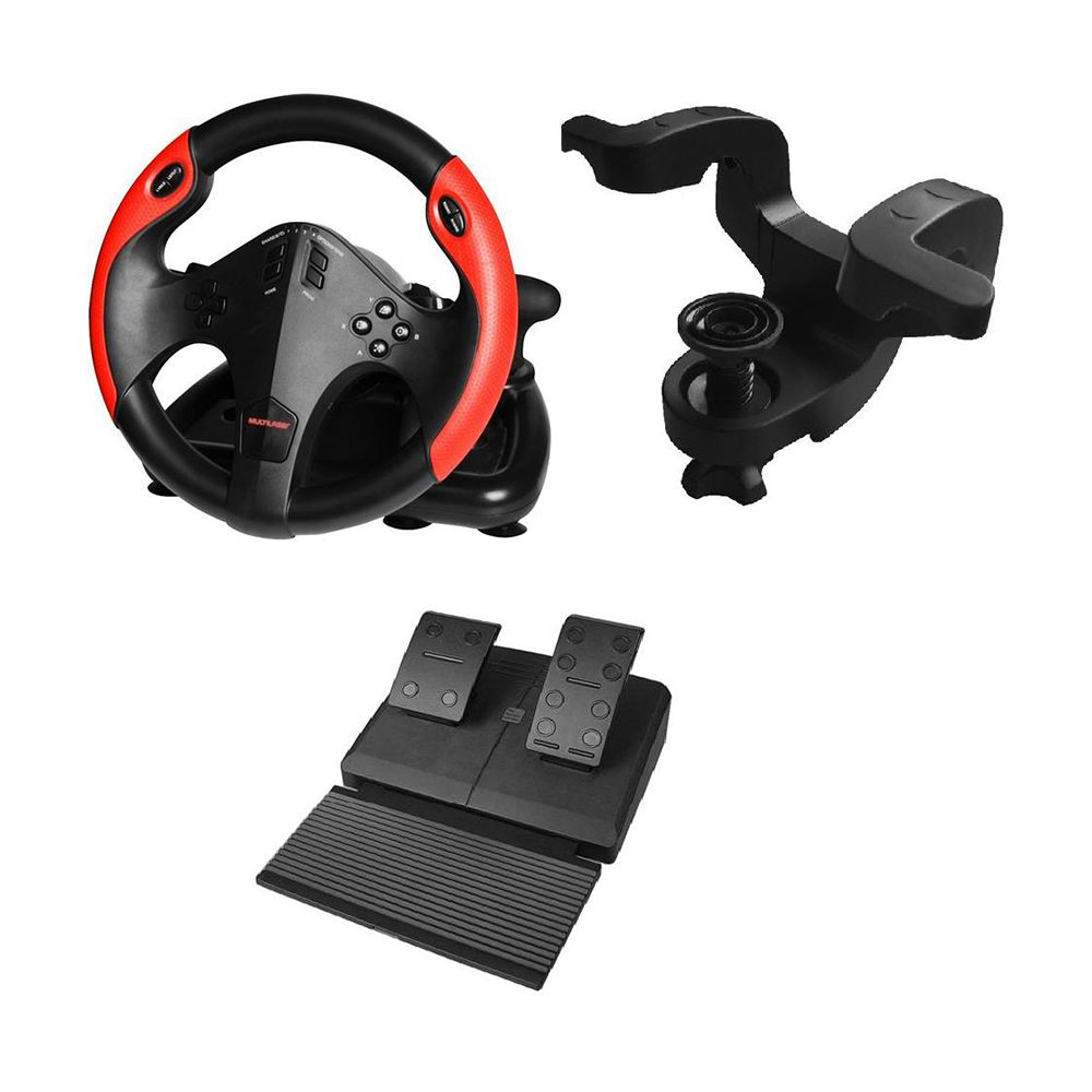 Volante Gamer Ps4 Ps3 Xbox One Pc Multilaser Js087 Mar Pedal ...