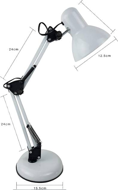 Luminária de Mesa Articulável com Base Pixar E27 - Casa da Manicure