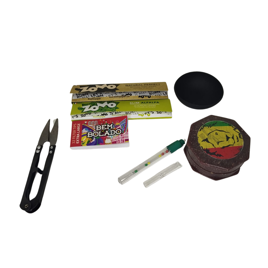Headshop Kit Tabacaria Fumo Smoking Seda Piteira Dichavador - Tabacaria ...