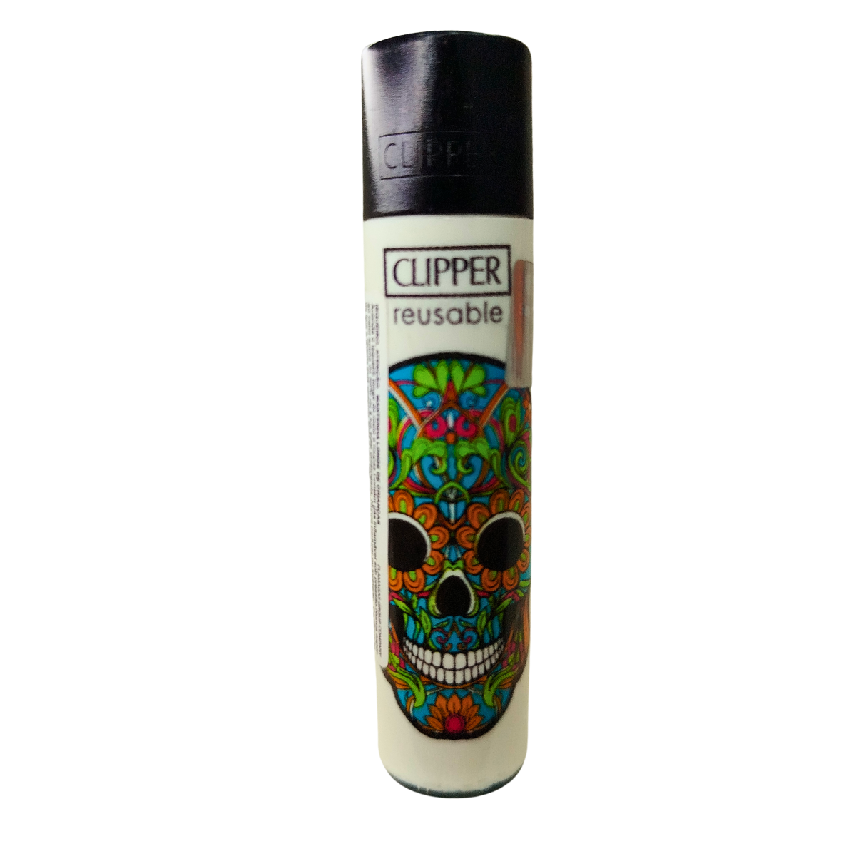 Isqueiro Clipper Caveira Mexicana Grande Original - Tabacaria Black ...