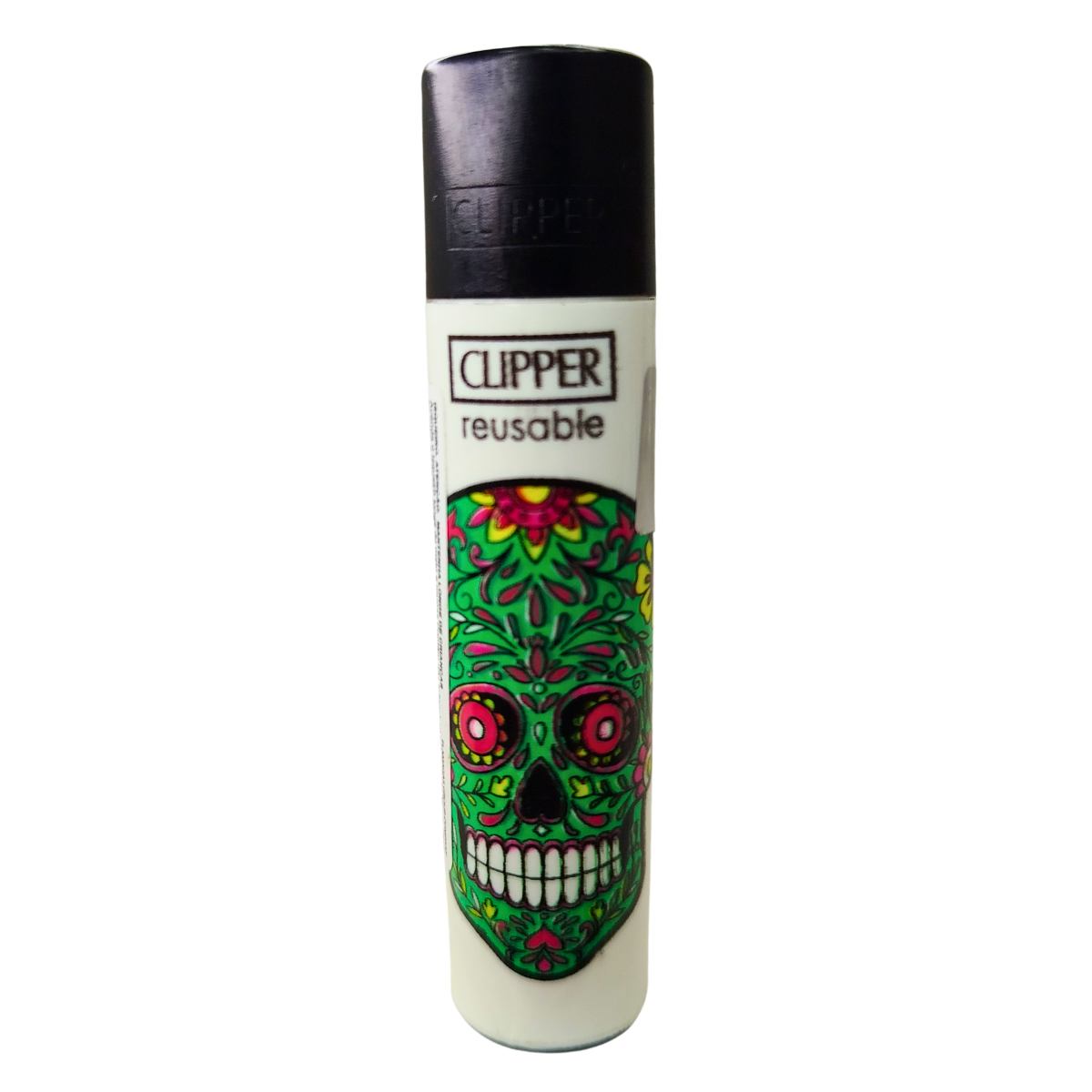 Isqueiro Clipper Caveira Mexicana Grande Original - Tabacaria Black ...