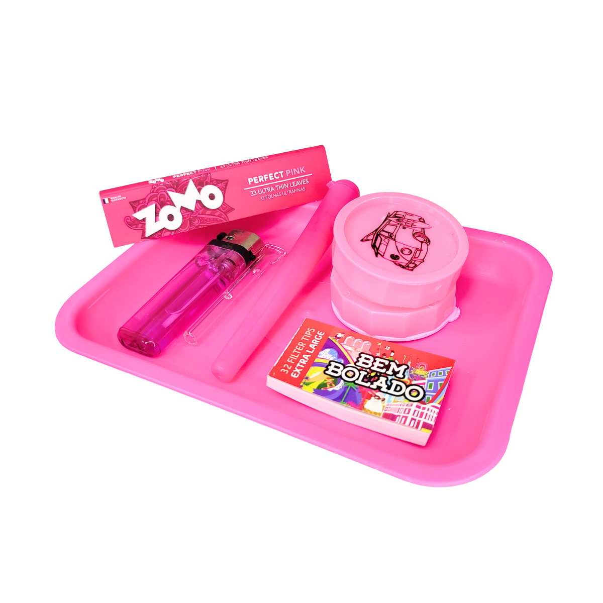 Kit Fumo Pink Meninas Presente Feminino Rosa Headshop - Tabacaria Black ...