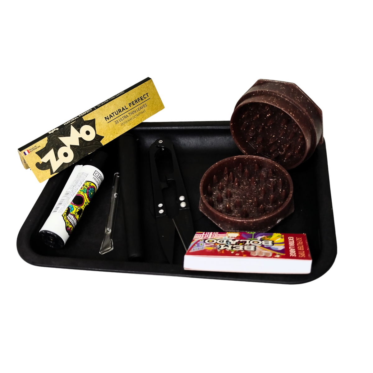 Kit Headshop Presente Bandeja Dichavador Seda Isqueiro Mais - Tabacaria ...