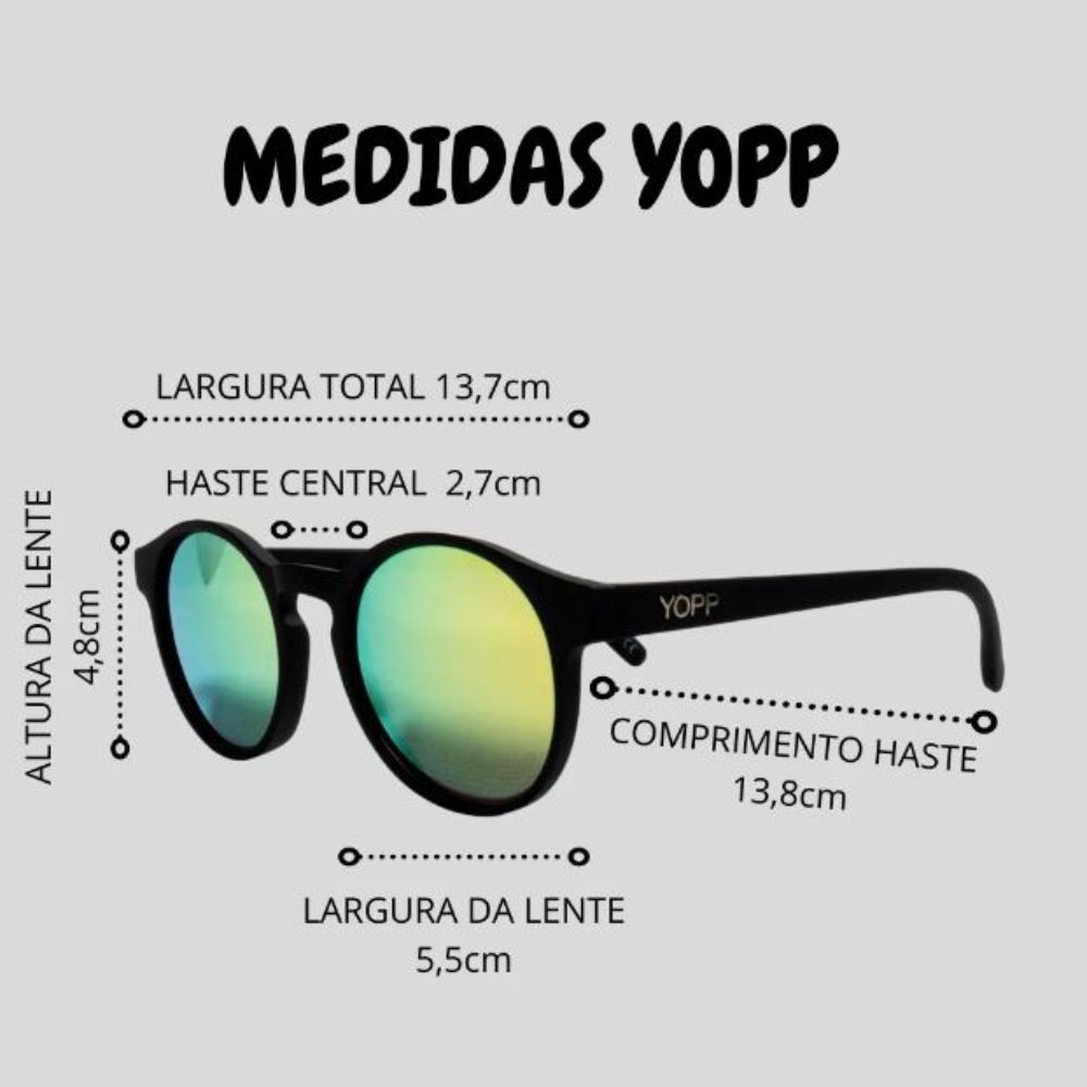 Óculos Sol Cloud Times Yopp Polarizado Proteção UV Praia - NOTREINO ...