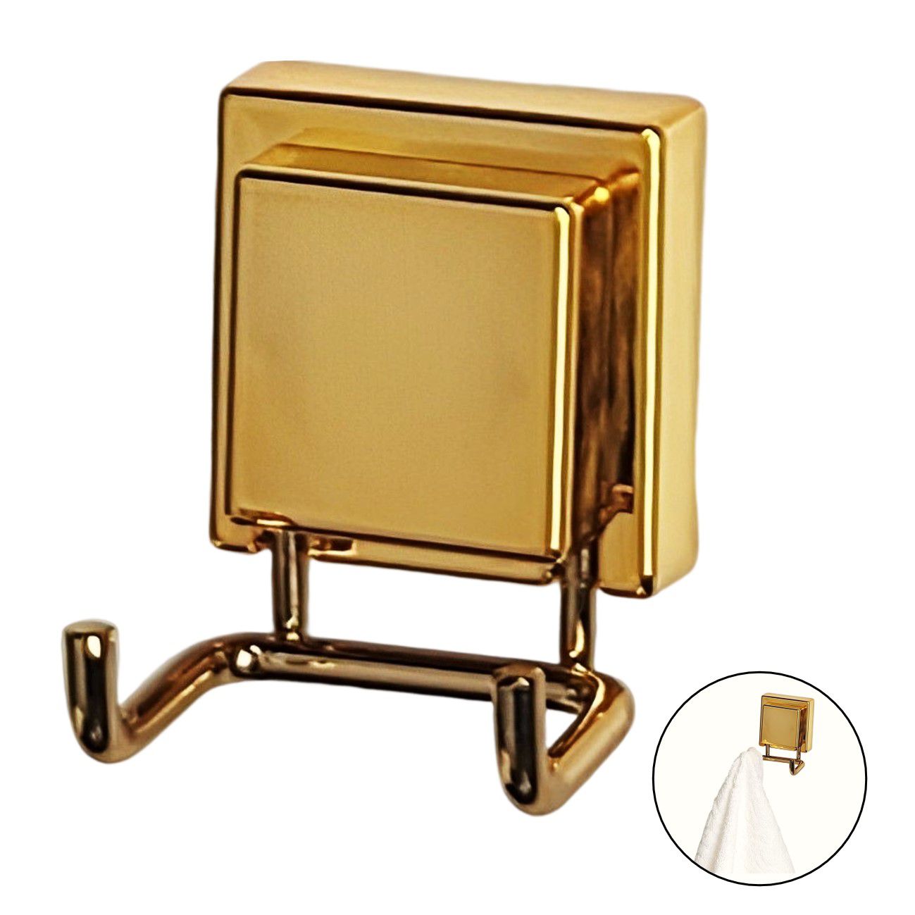 Kit Banheiro 2 Peças Dourado Future | Loja ArmazémBR - armazembr.com.br