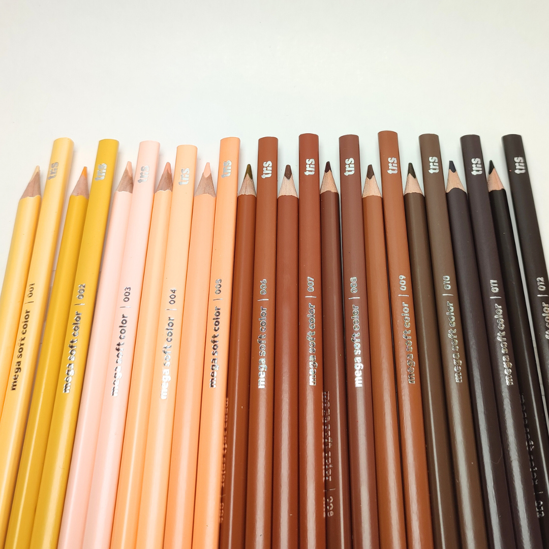 Lápis de Cor Tons de Pele - Mega Soft Color – Tris - Aprimora ...