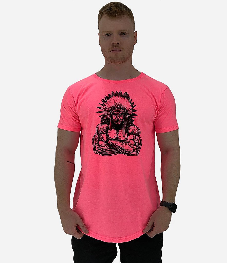 Camiseta Longline Manga Curta MXD Conceito Cacique Maromba - MXDAtacado