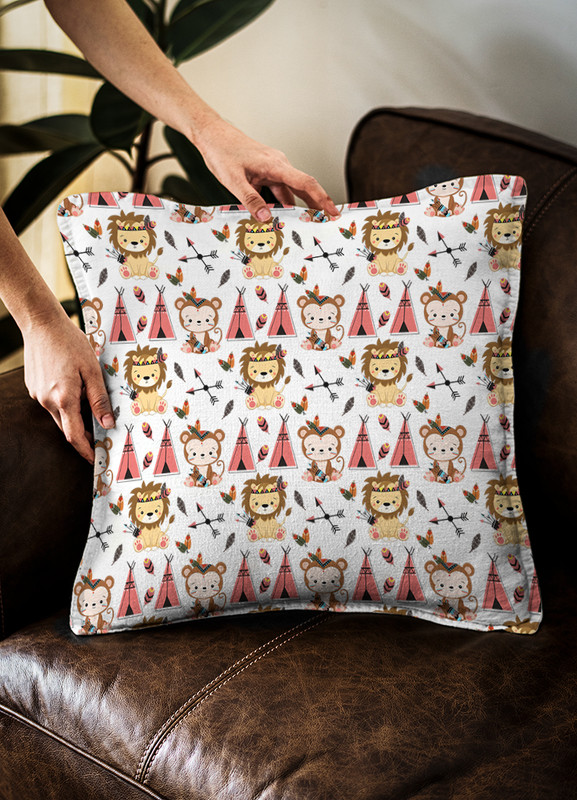 Tecido Unisoft Estampa Digital Indio Leãozinho | Web Estampas - Web Estampas: Tecidos com ...