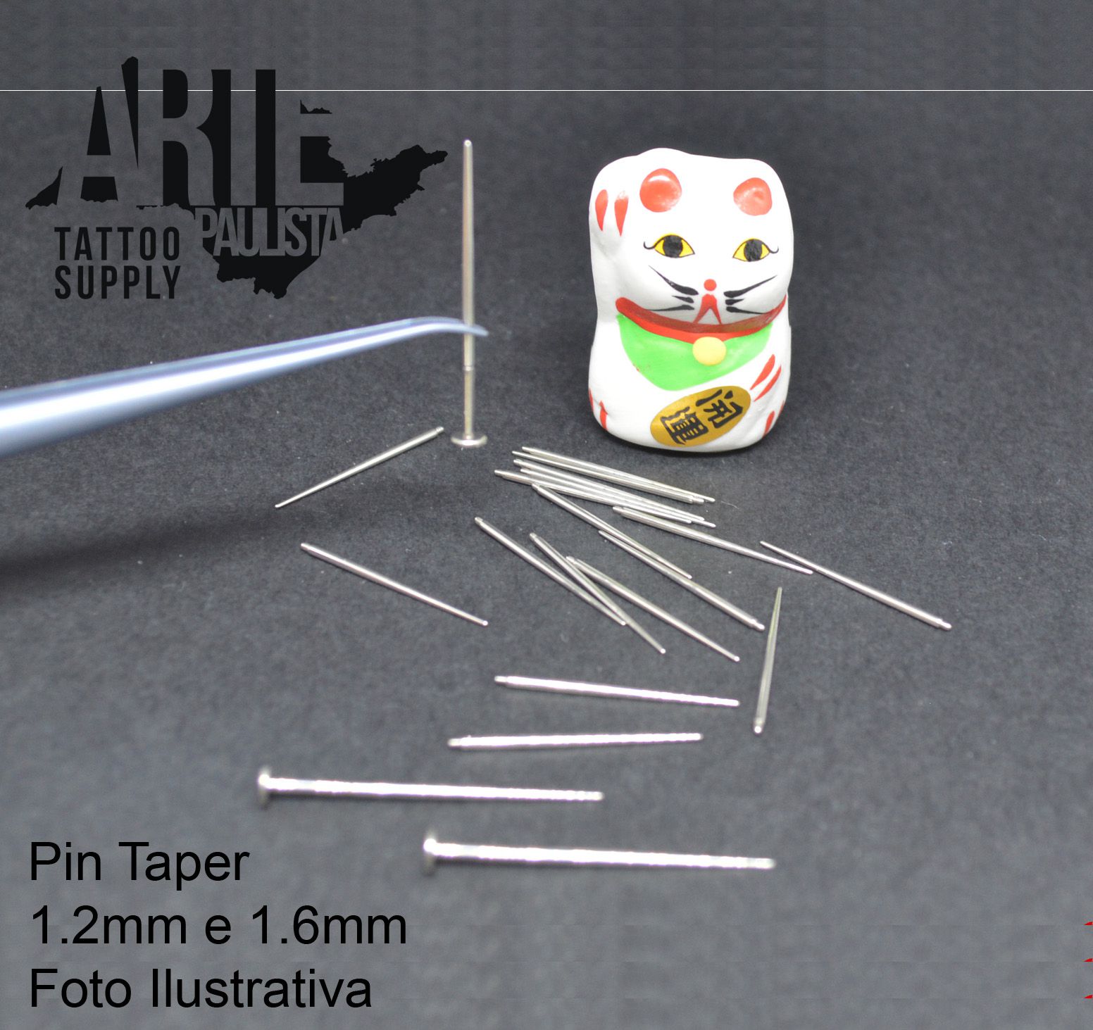 Pin Taper Aço - Para Jóias Rosca Interna - Arte Paulista Piercing Atacado