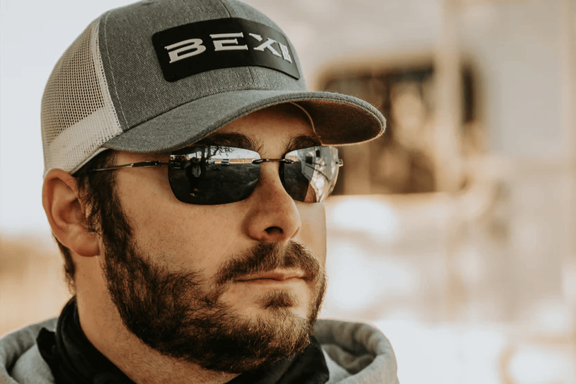 Óculos Bex Sunglasses FYNNLAND X Black / Brown / Silver - Texas Indian