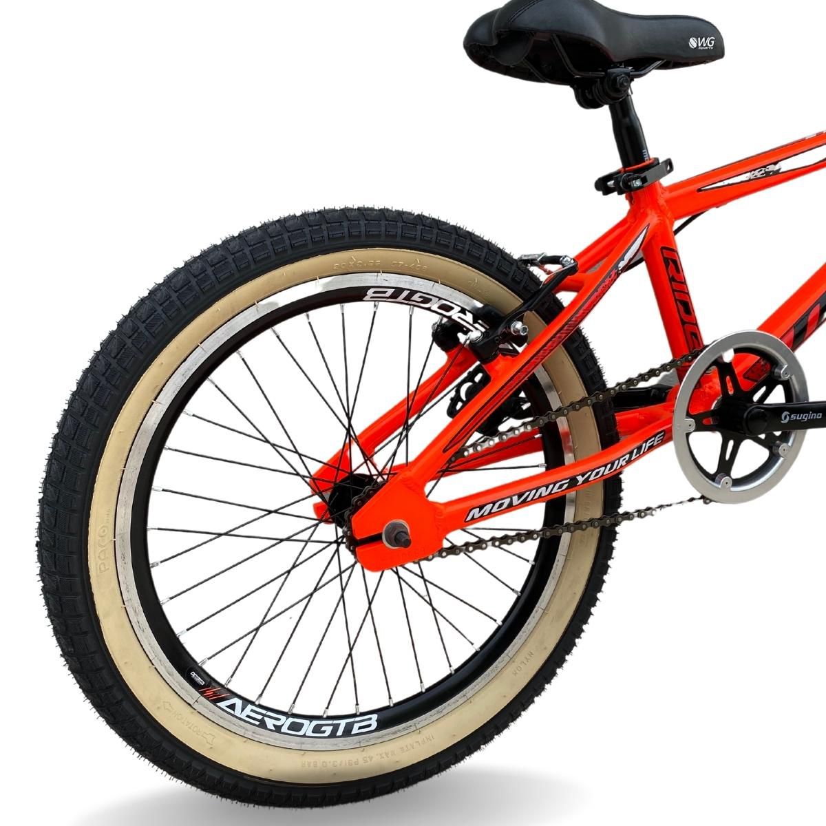 Bicicleta Mônaco Cross Ride 2022 aro 20 Reforçada - Laranja ...