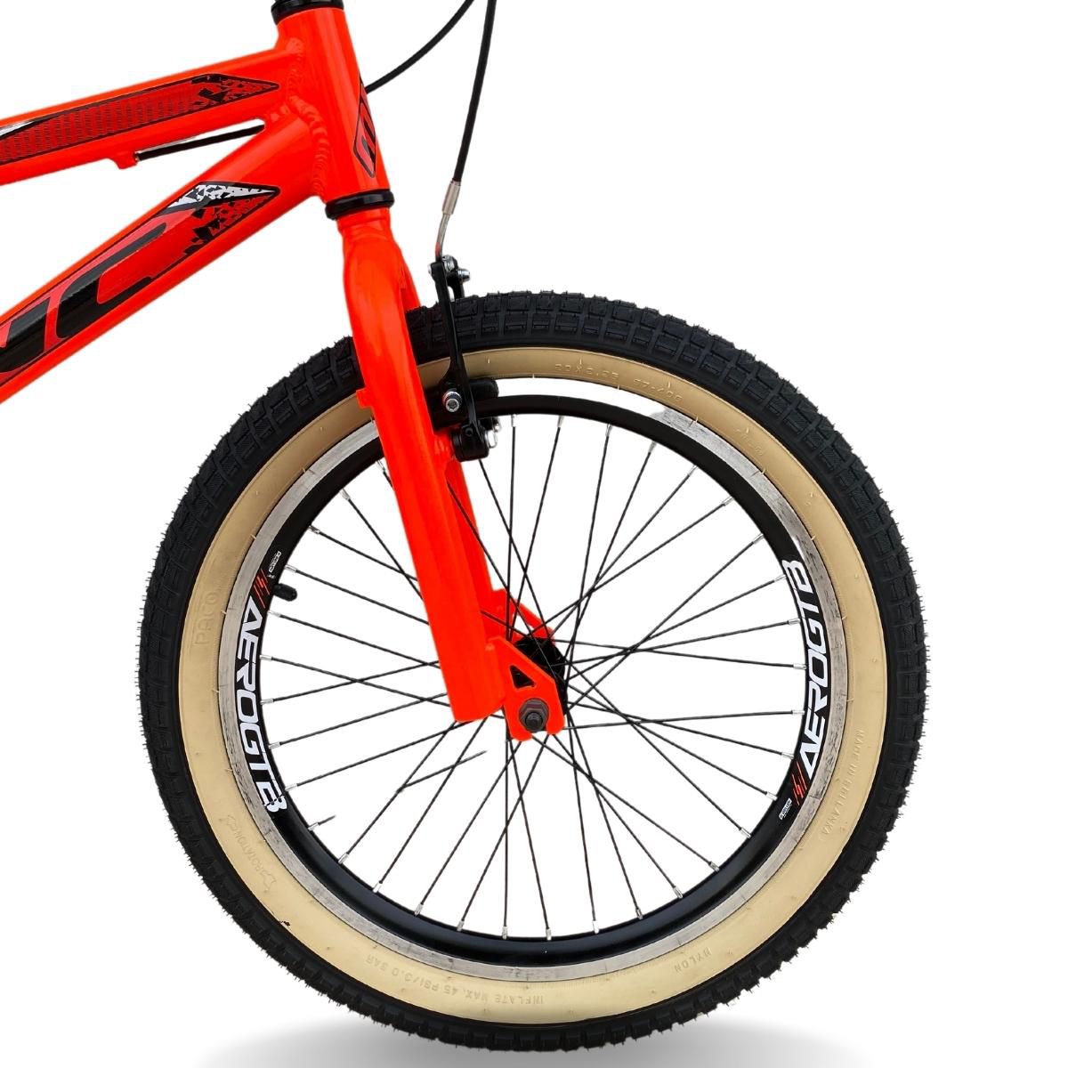 Bicicleta Mônaco Cross Ride 2022 aro 20 Reforçada - Laranja ...