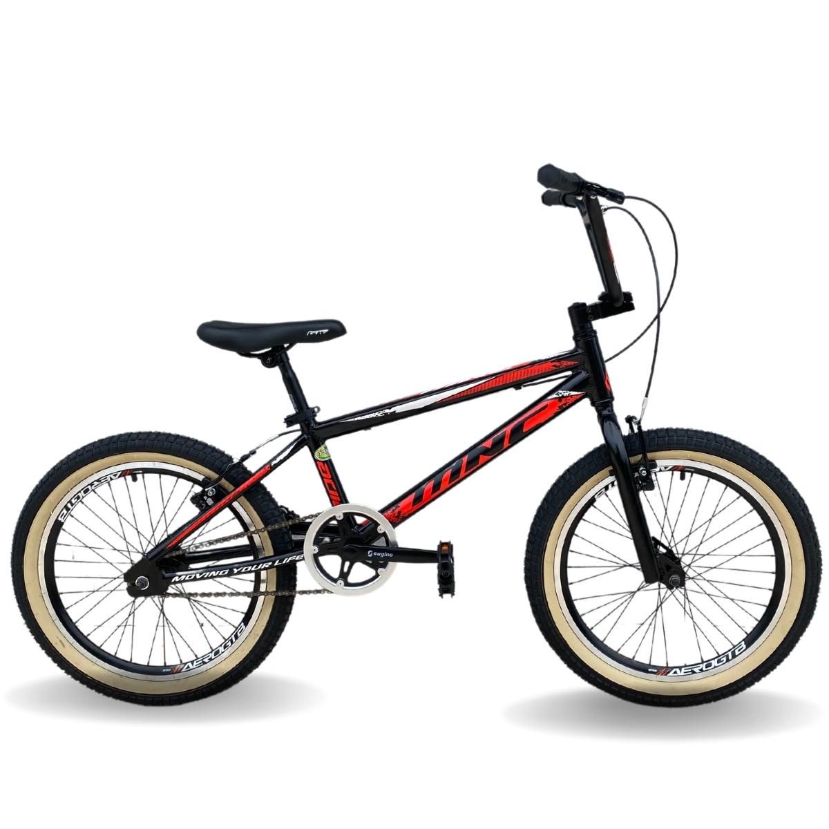 Bicicleta Mônaco Cross Ride 2022 aro 20 Reforçada - Preto e Vermelho ...