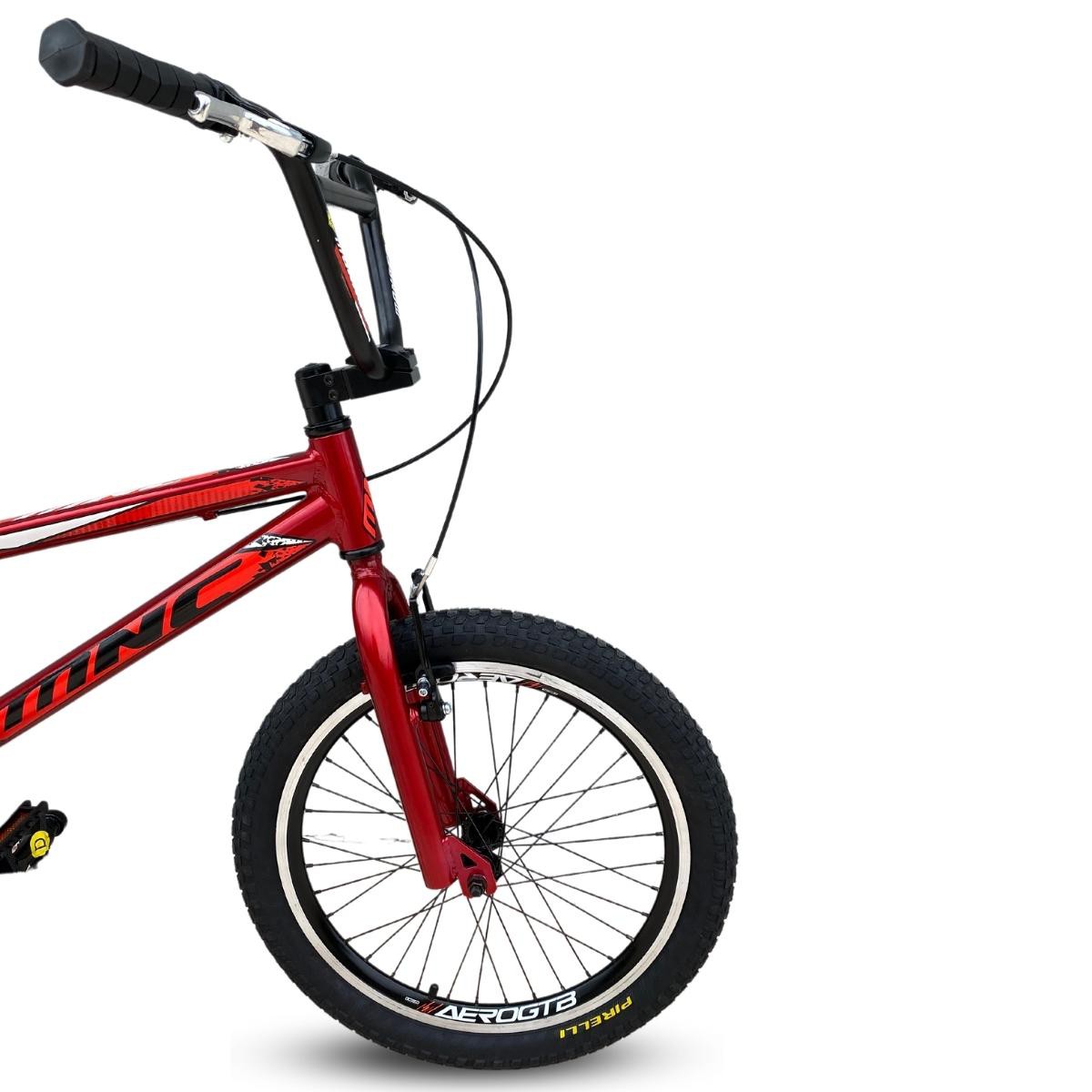 Bicicleta Mônaco Cross Ride 2022 aro 20 Reforçada - Vermelho ...