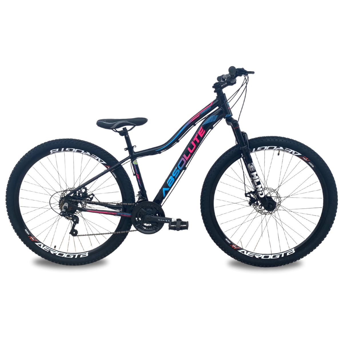 Bicicleta Absolute Hera Feminina MTB Aro 29 Preto/Rosa/Azul ...