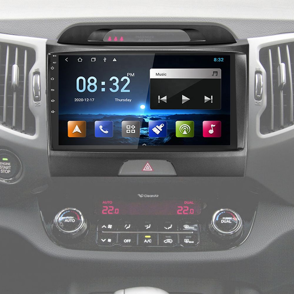 Kit Multimídia Kia Sportage 2011 a 2016 Tela 9 Polegadas GPS - Ecarshop