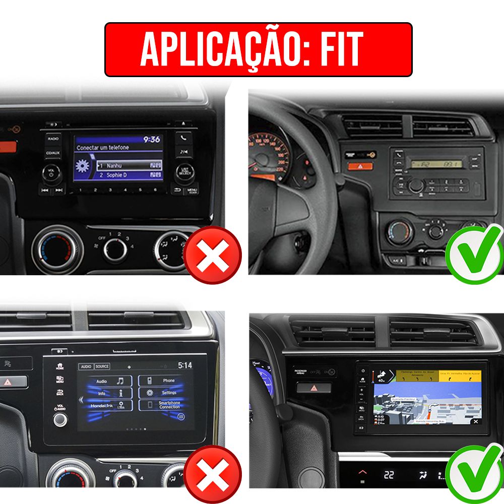 Central Multimídia Android Fit City 2015-2021 | 7" GPS Tv Bluetooth - Ecarshop Auto Parts