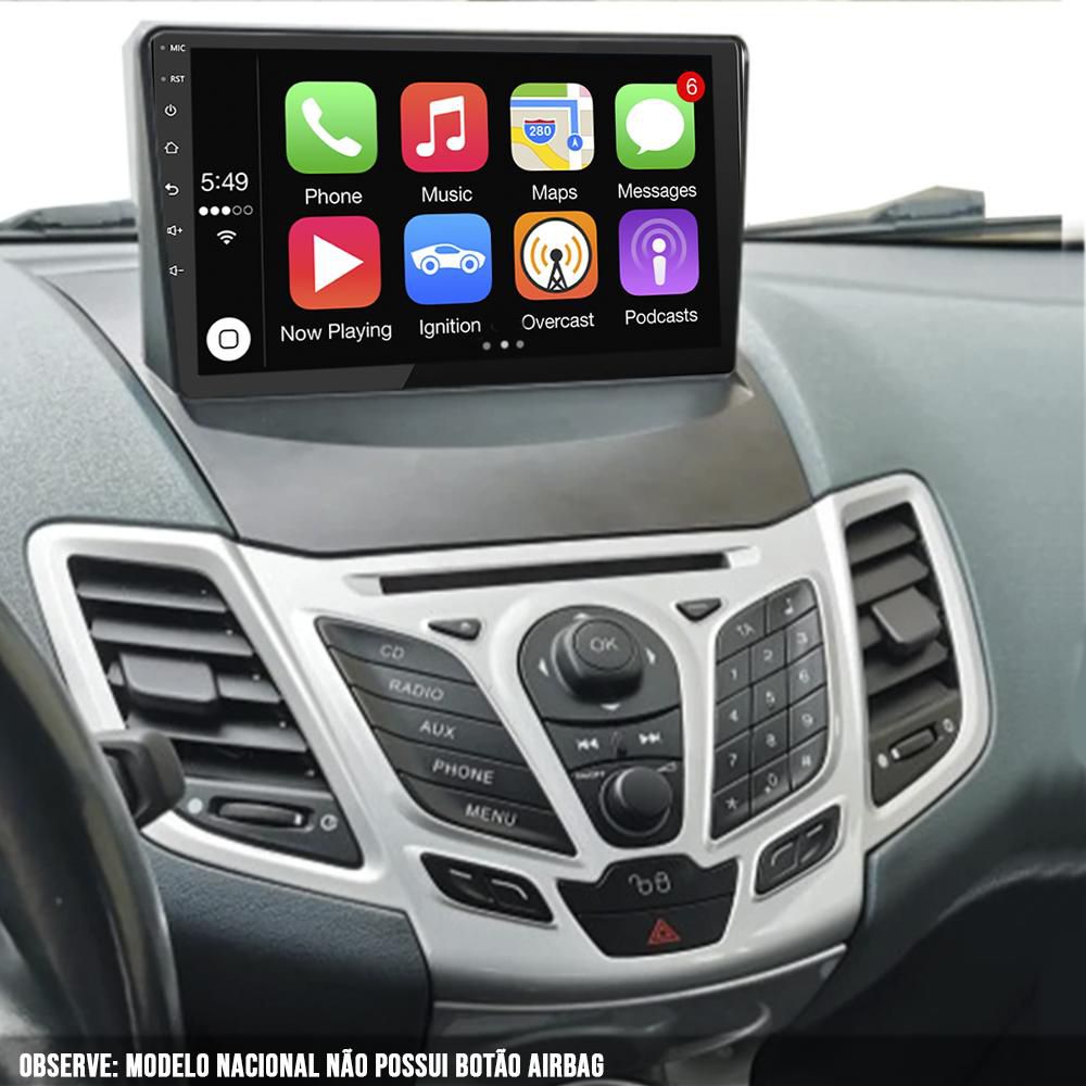 Kit Multimídia Android Ford Fiesta 2010-2019 9" CarPlay Android - Ecarshop