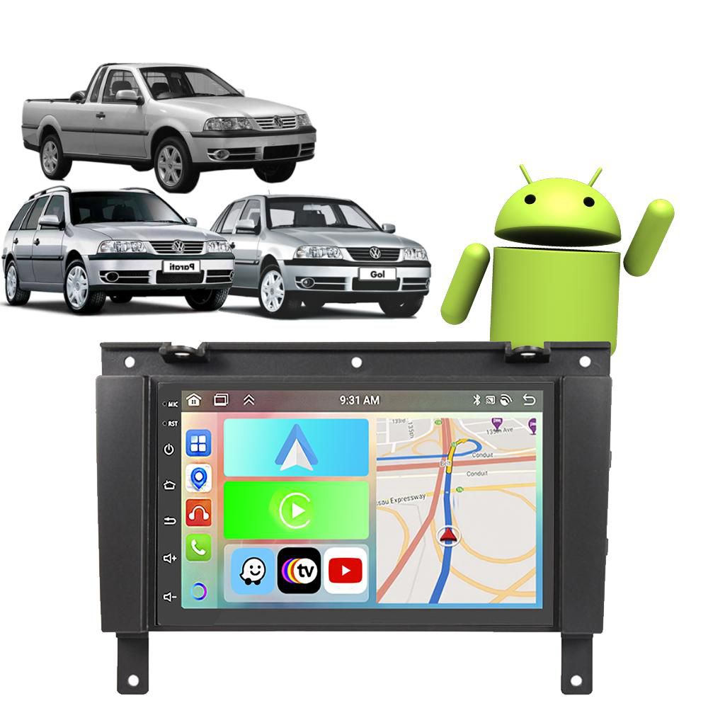 Kit Multimídia Carplay Android Auto Gol Parati Saveiro 7" Polegadas - Ecarshop
