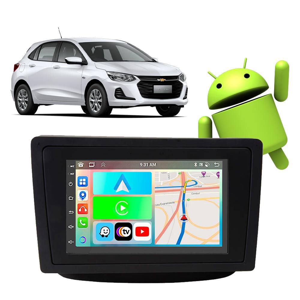 Kit Multimídia Android Onix 2020-2024 7" Apple CarPlay GPS TV Online - Ecarshop