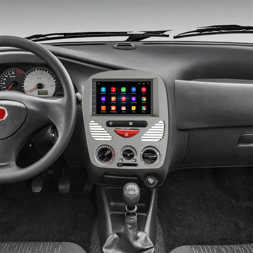 Kit Multimídia Carplay Android Auto Fiat Palio 2001-2013 7" Polegadas - Ecarshop
