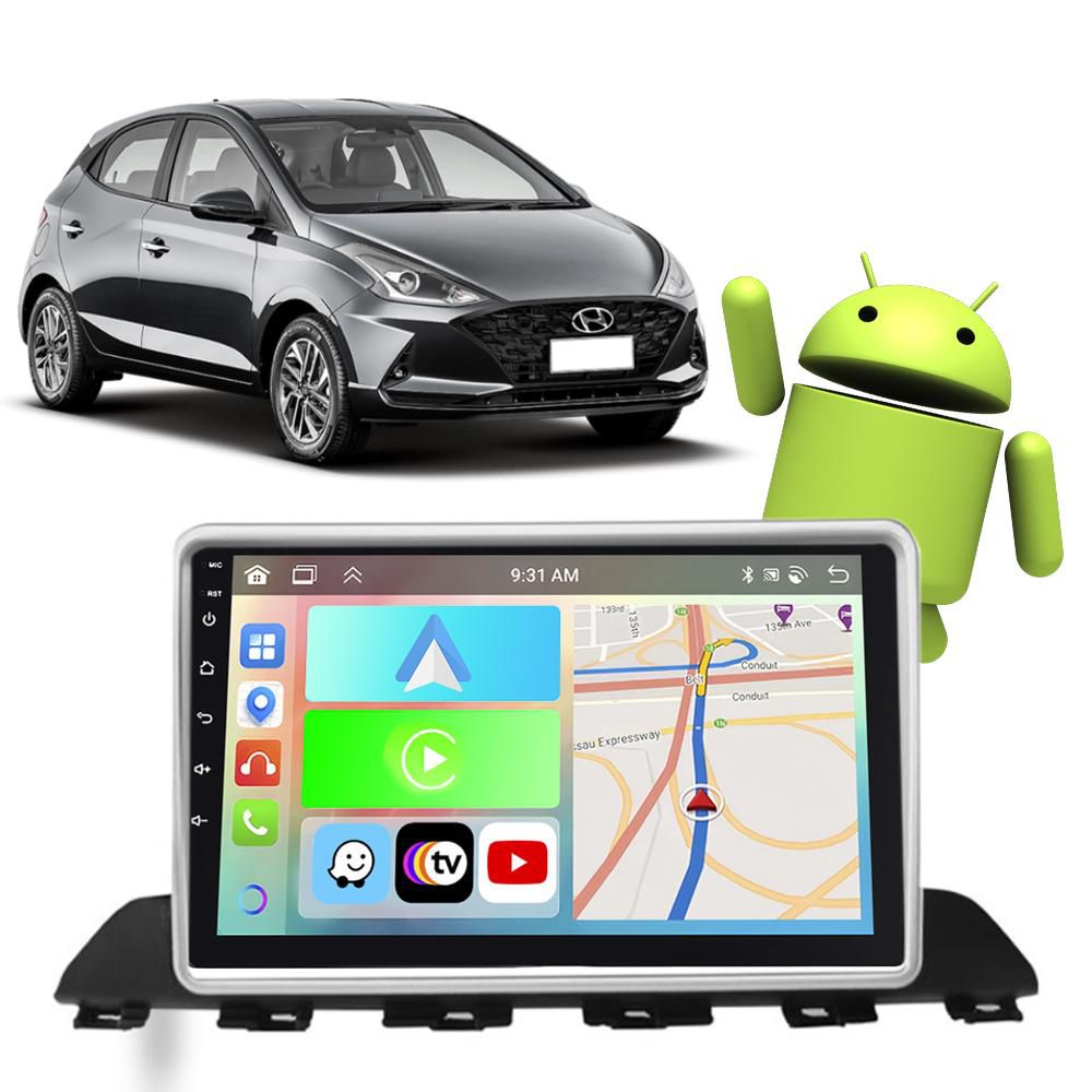 Kit Multimídia HB20 2020-2024 9" CarPlay Android Auto GPS TV Bluetooth - Ecarshop