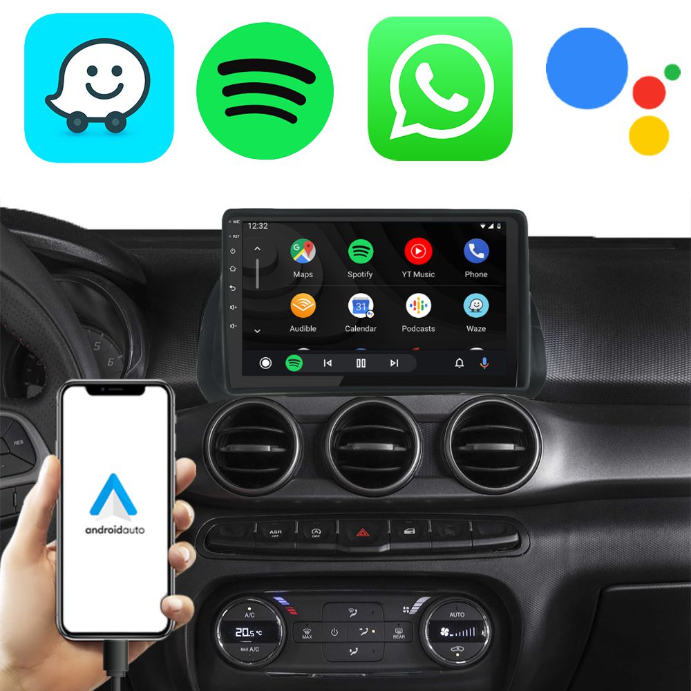 Kit Multimídia 9" Fiat Argo Cronos (2018-2023) Android Auto CarPlay - Ecarshop