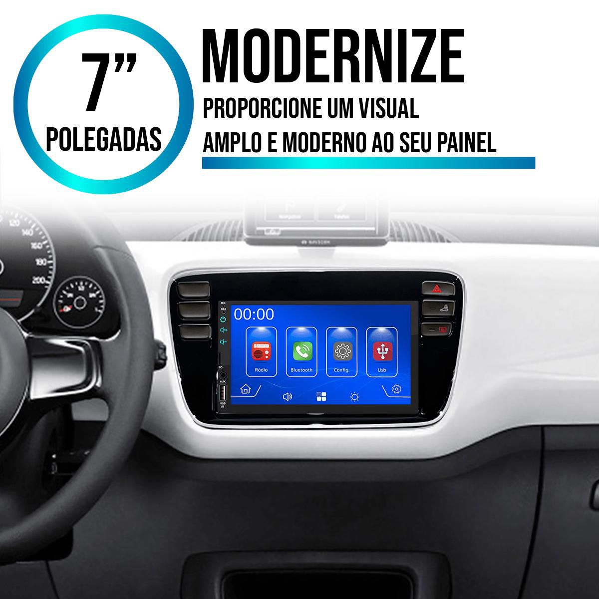 Kit Multimídia 7" Up 2014-2016 MP5 Carplay Android-Auto - Ecarshop