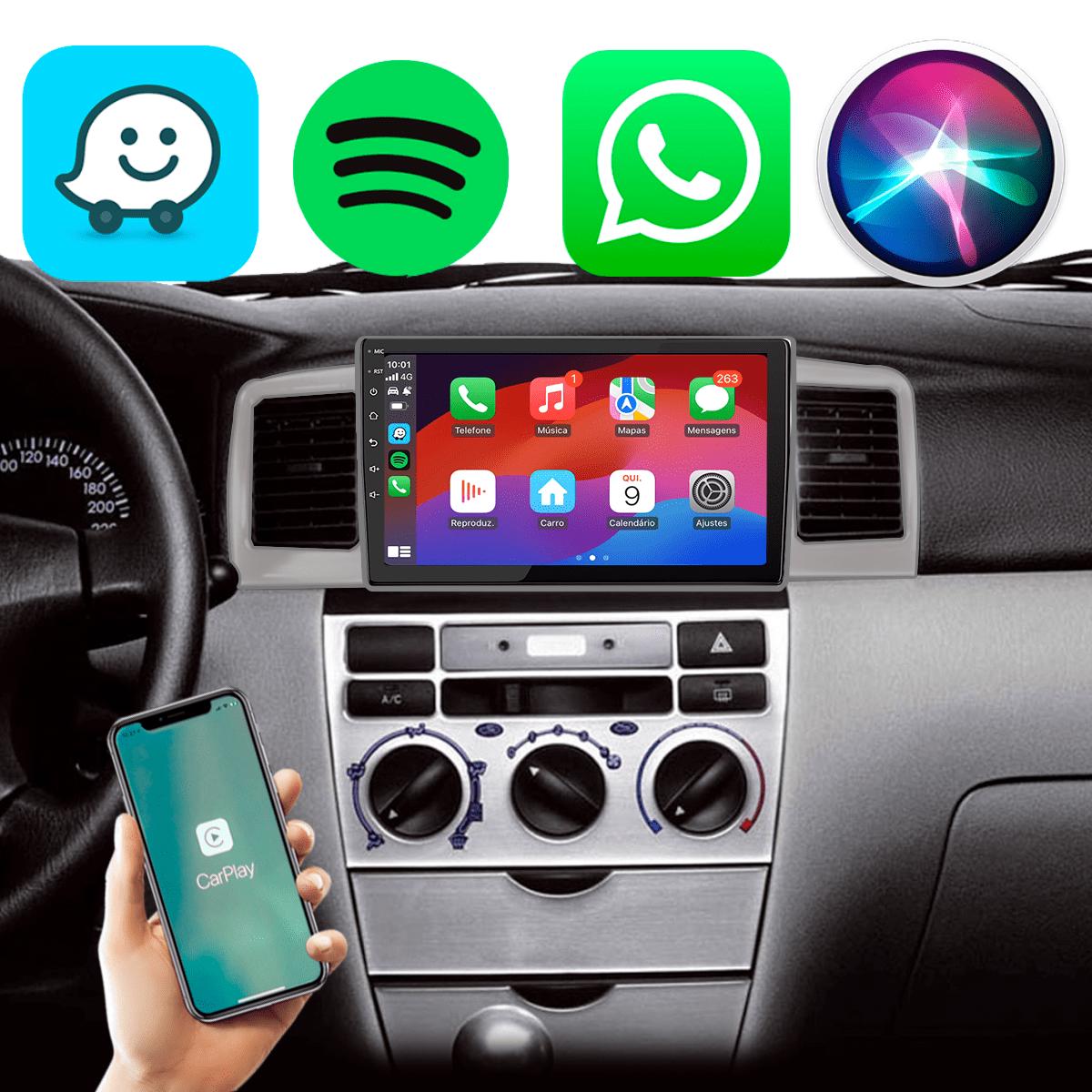 Kit Multimídia Android Corolla 2003-2008 9" CarPlay Android Auto - Ecarshop