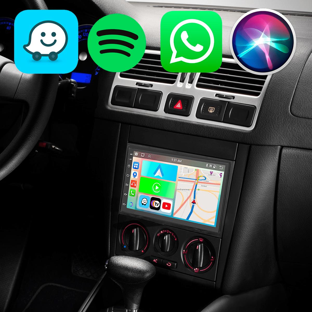Kit Multimídia Android Volkswagen Bora 2001-2012 Apple CarPlay GPS 7 ...