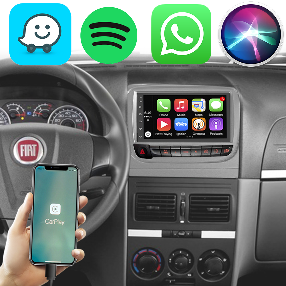 Kit Central Multimídia Android Idea 2013-2016 7" GPS TV Bluetooth ...