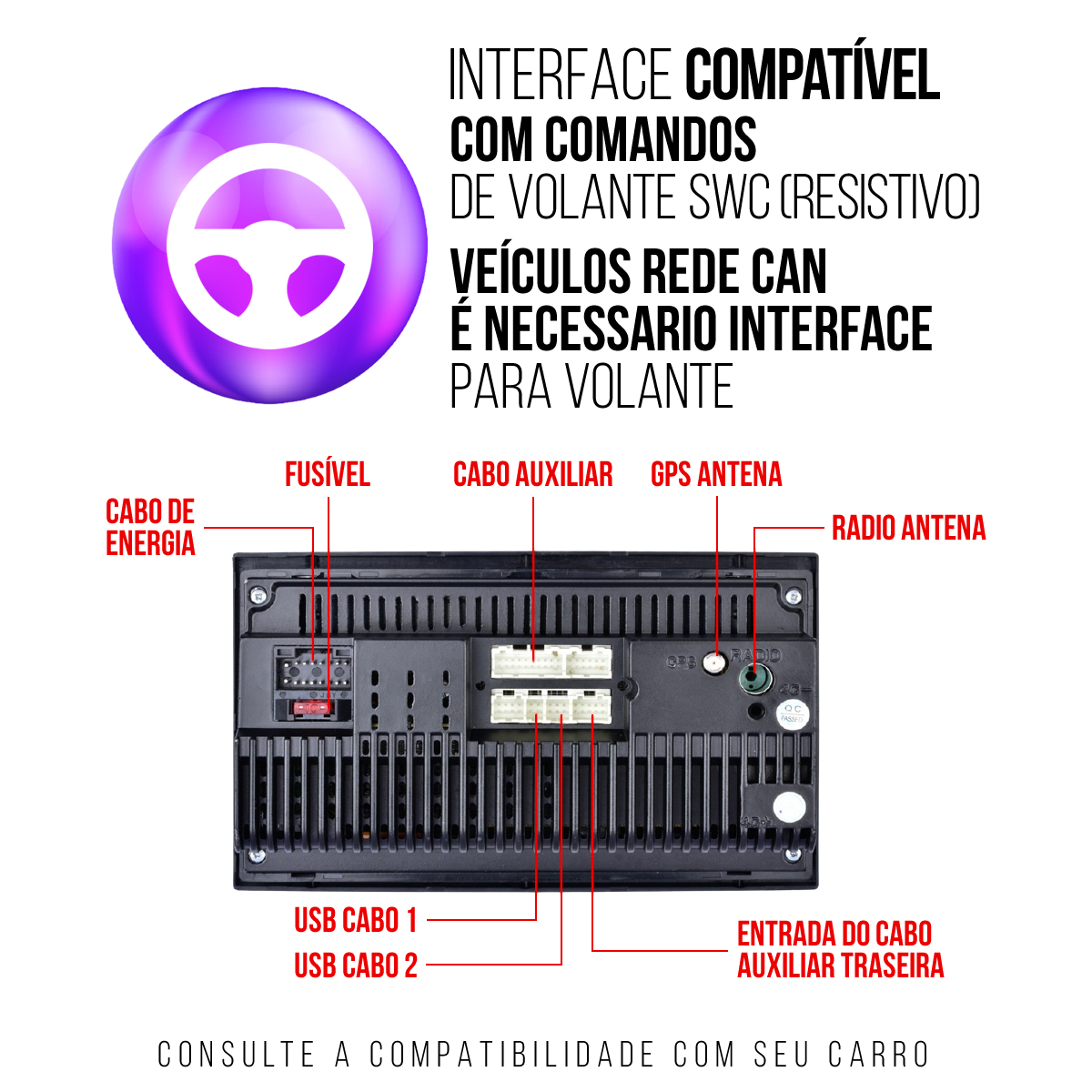 Kit Central Multimídia Android Idea 2013-2016 7" GPS TV Bluetooth ...