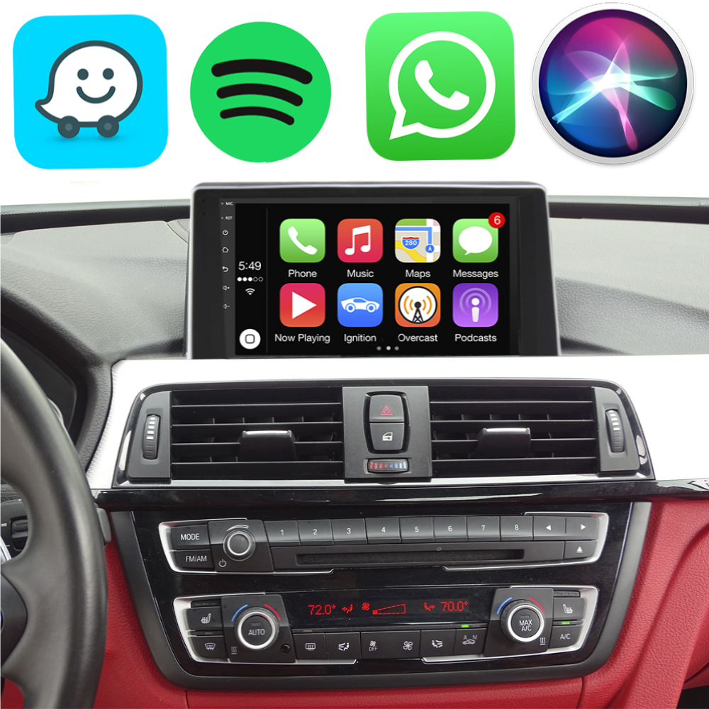 Kit Multimídia BMW Série 1 (2013-2015) 9" CarPlay Android Auto - Ecarshop