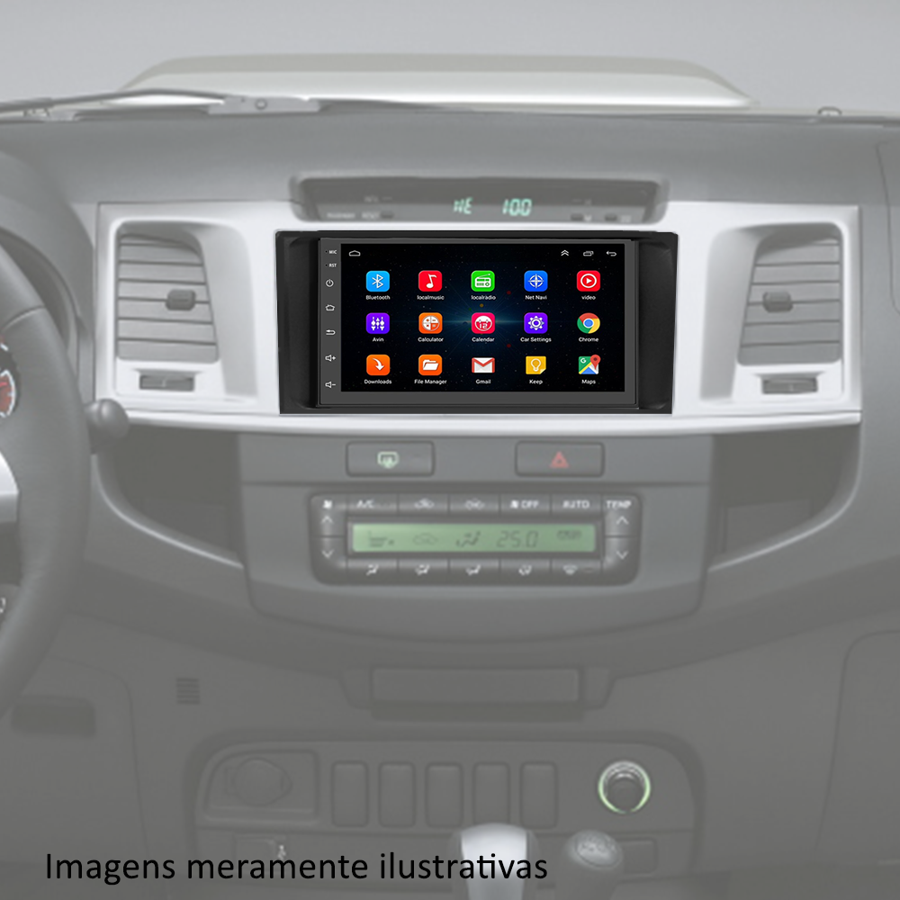 Kit Central Multimídia Android para Toyota Hilux 2012-2016 - Ecarshop