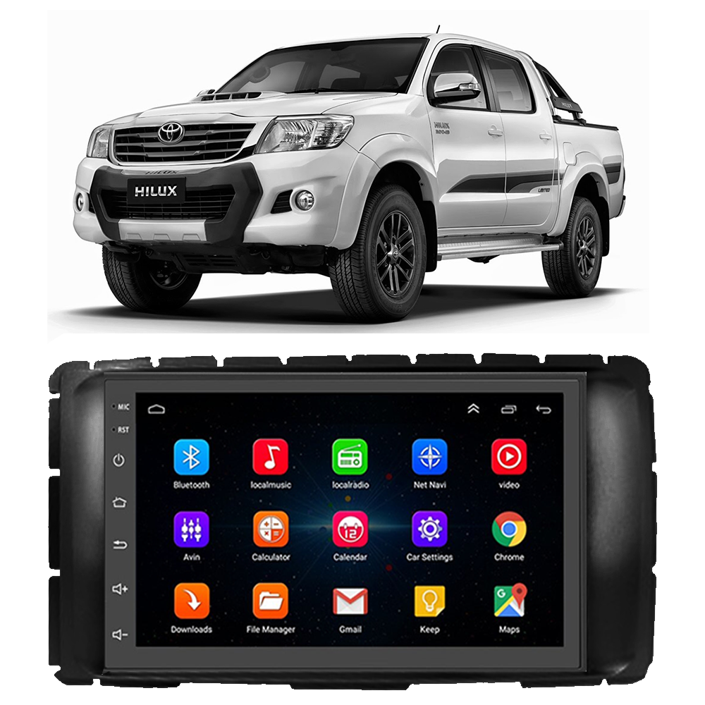 Kit Central Multimídia Android para Toyota Hilux 2012-2016 - Ecarshop