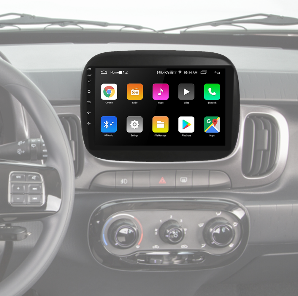 Kit Multimídia Android 9" Fiat Mobi 2017-2022 GPS TV Bluetooth, Wi-Fi ...
