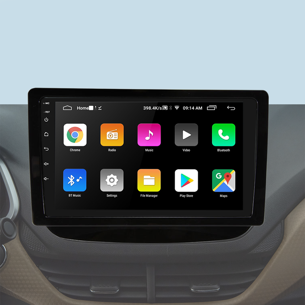 Kit Multimídia Android 9" Chevrolet Onix 2020-2024 GPS, TV, Bluetooth - Ecarshop