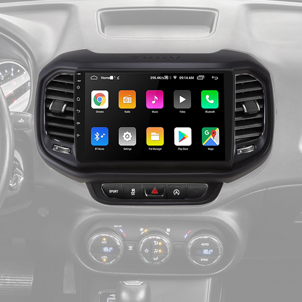 Kit Multimídia Android 9" Fiat Toro 2016-2023 GPS TV Bluetooth Câmera - Ecarshop