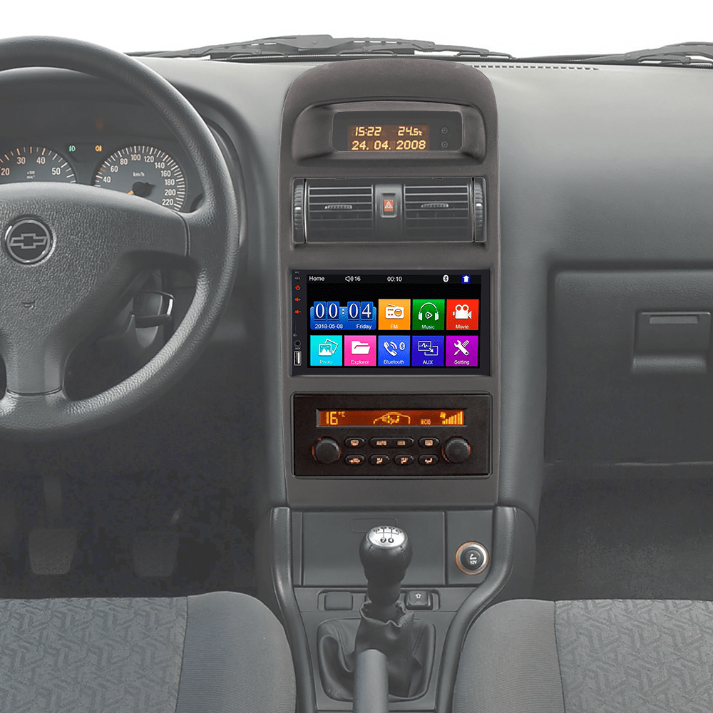 Kit Multimídia MP5 Astra 1998-2012 + Moldura 2 Din e Câmera de Ré ...