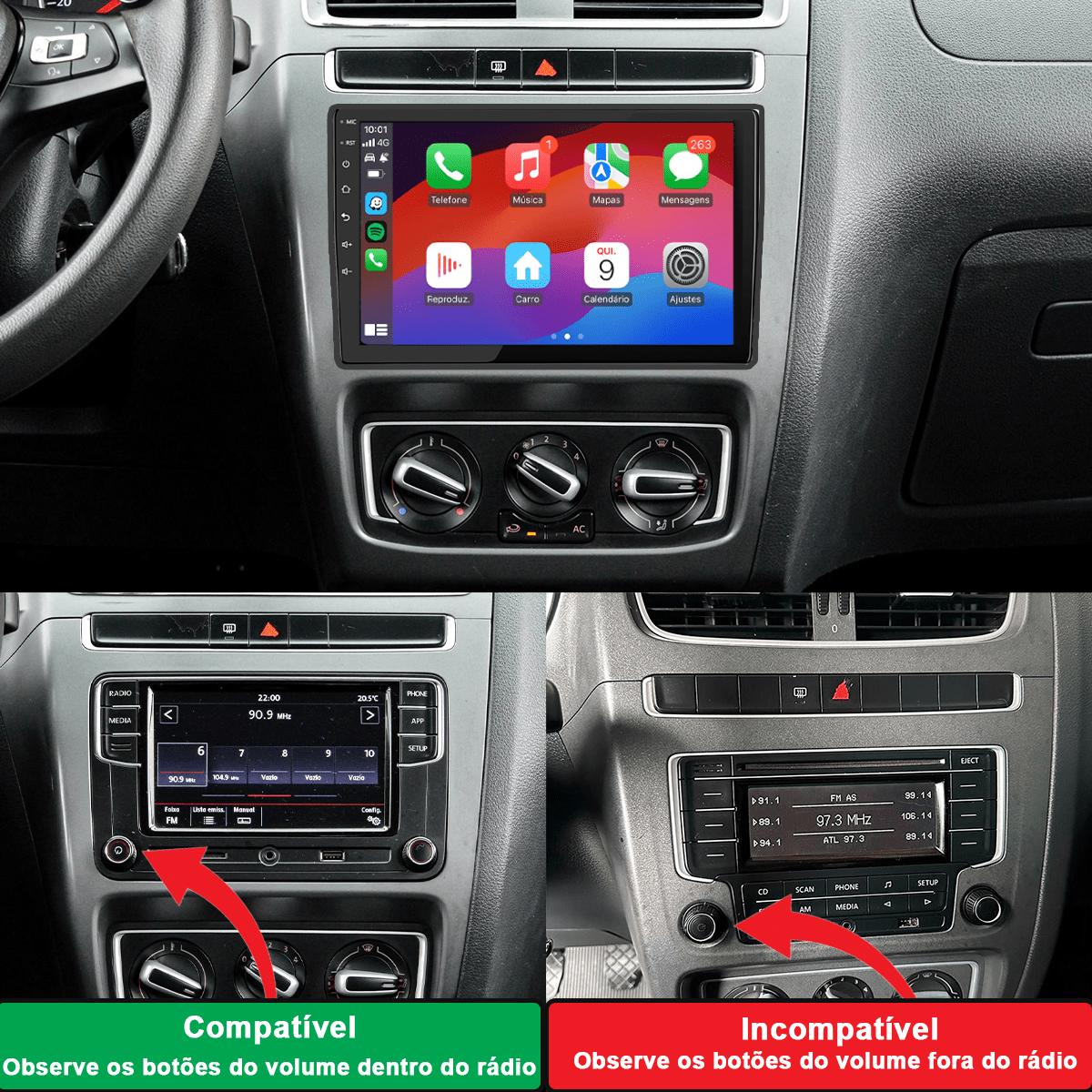Kit Multimídia Android Volkswagen Fox 2016 a 2021 GPS Android Auto - Ecarshop