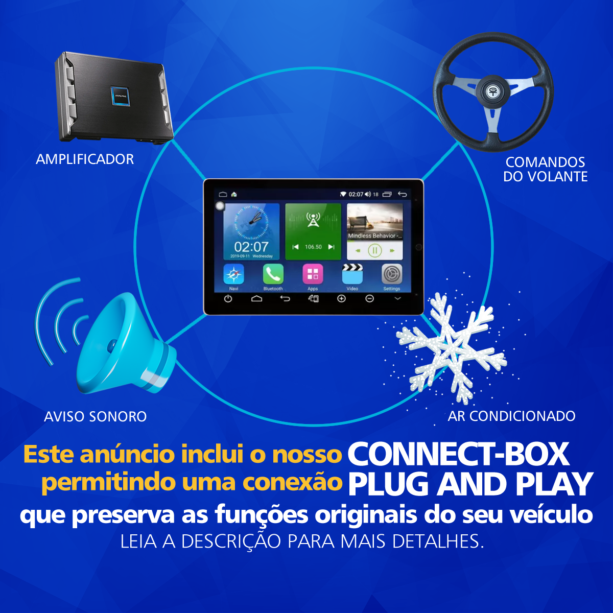 Kit Central Multimídia Android 9" Polegadas 2/32GB Chevrolet Onix 2020-2024 CarPlay WiFi GPS ...