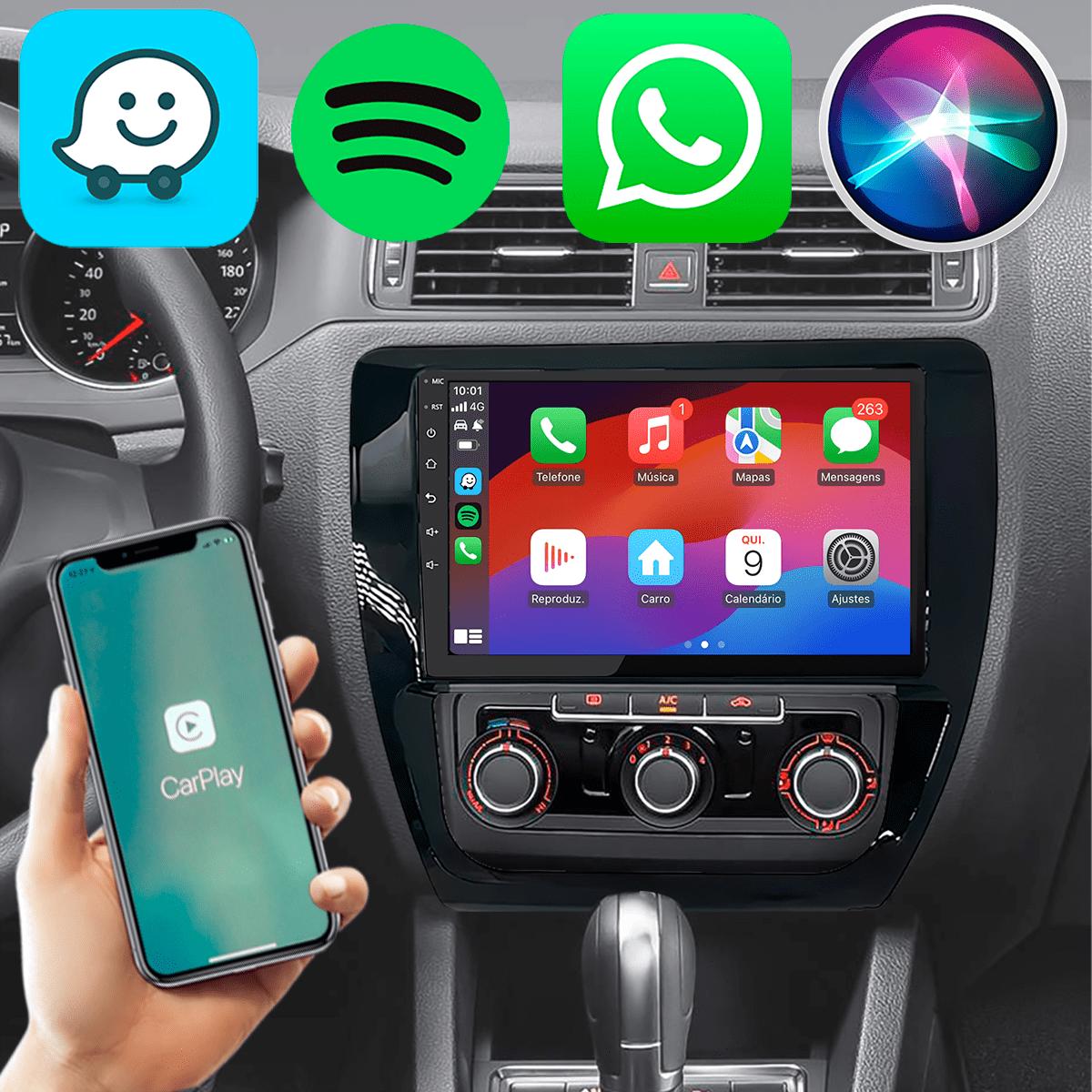 Kit Central Multimídia Android 9" Polegadas Volkswagen Jetta 2012-2017 ...