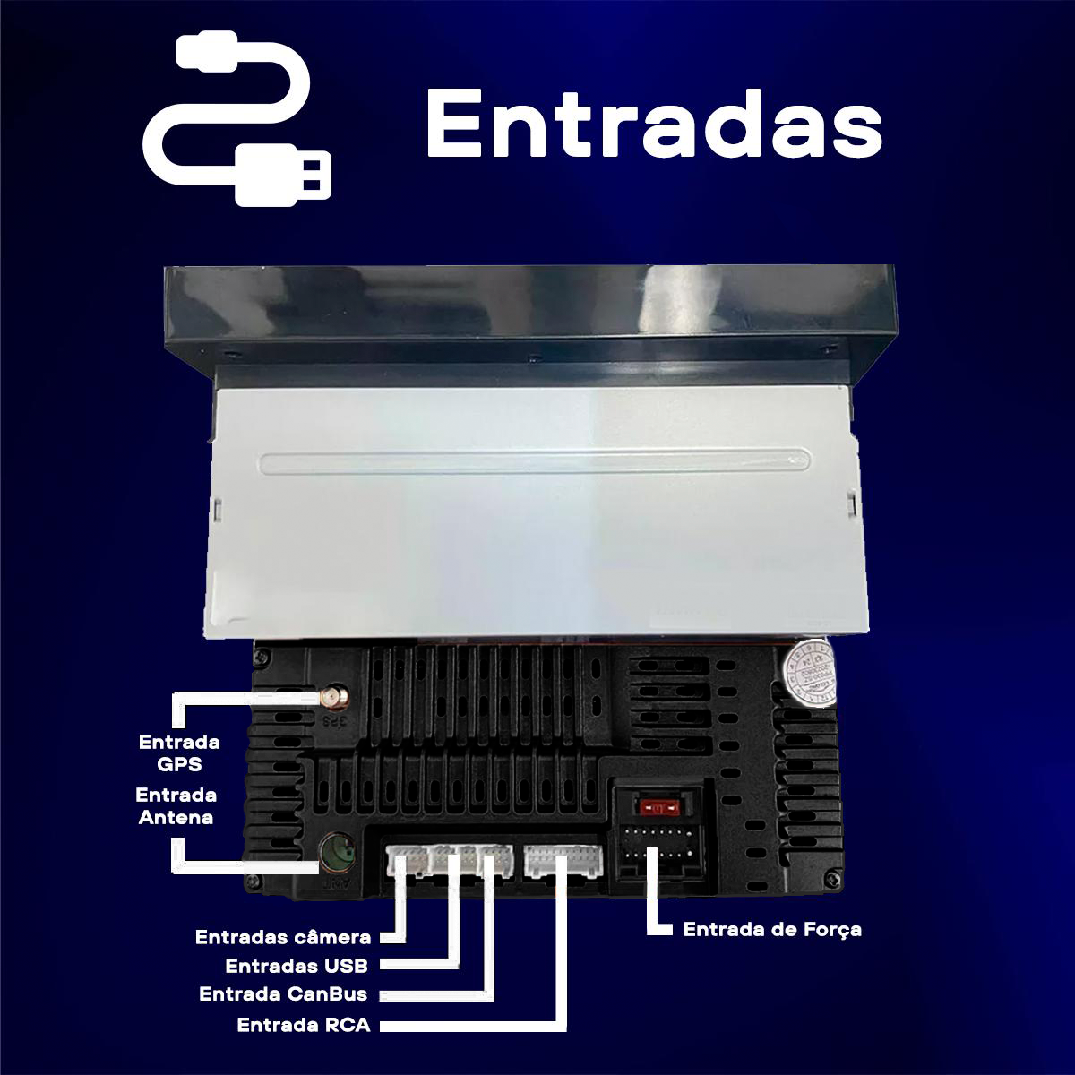 Kit Multimídia 1 Din 2-32GB Audi A1 2011 A 2017 Android Auto CarPlay ...