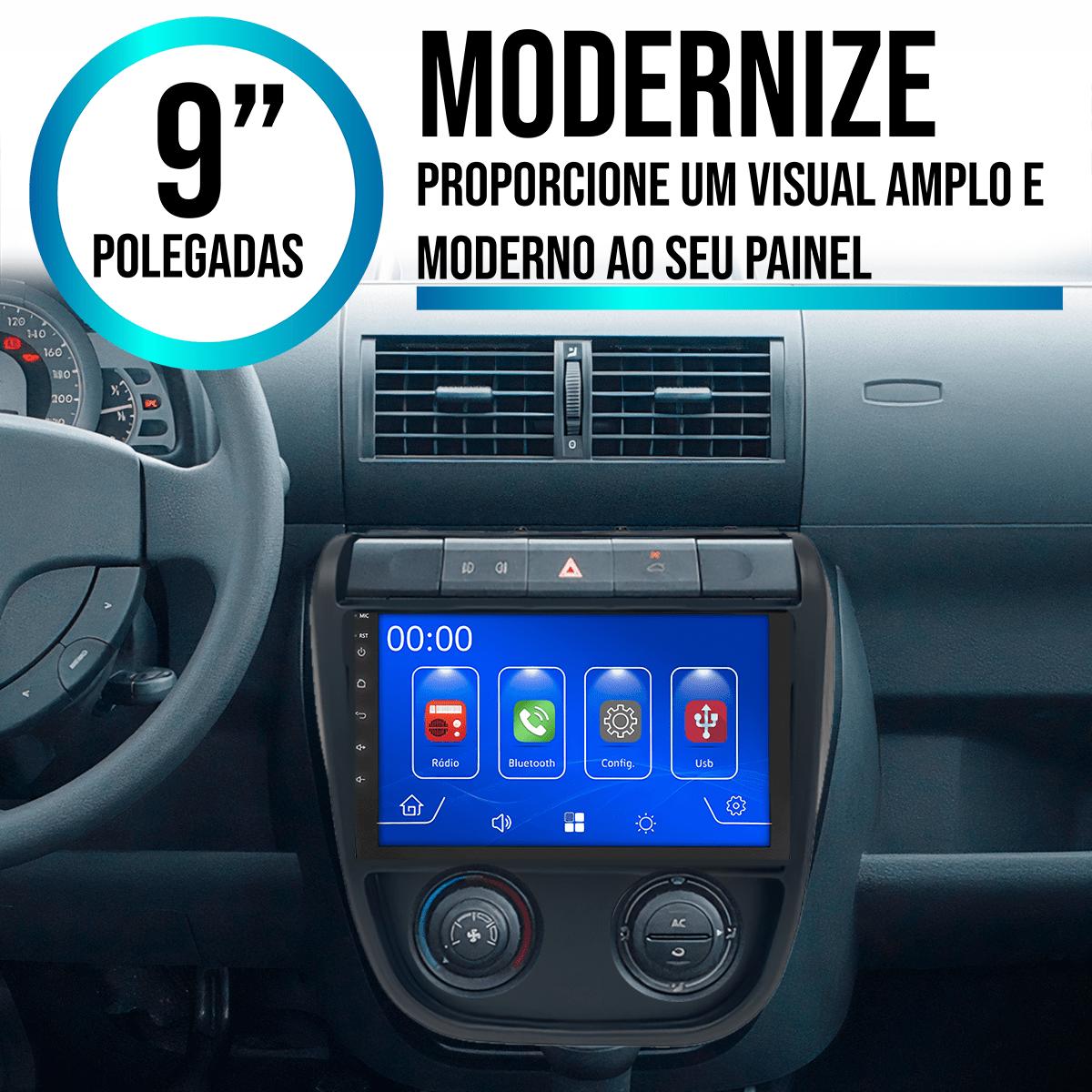 MP5 9" CarPlay Android Auto SpaceFox 2003-2009 Tela HD e Bluetooth ...