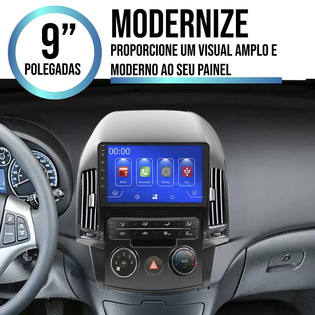 Multimídia 9" CarPlay Android Auto Hyundai I30 2009-2012 - Ecarshop